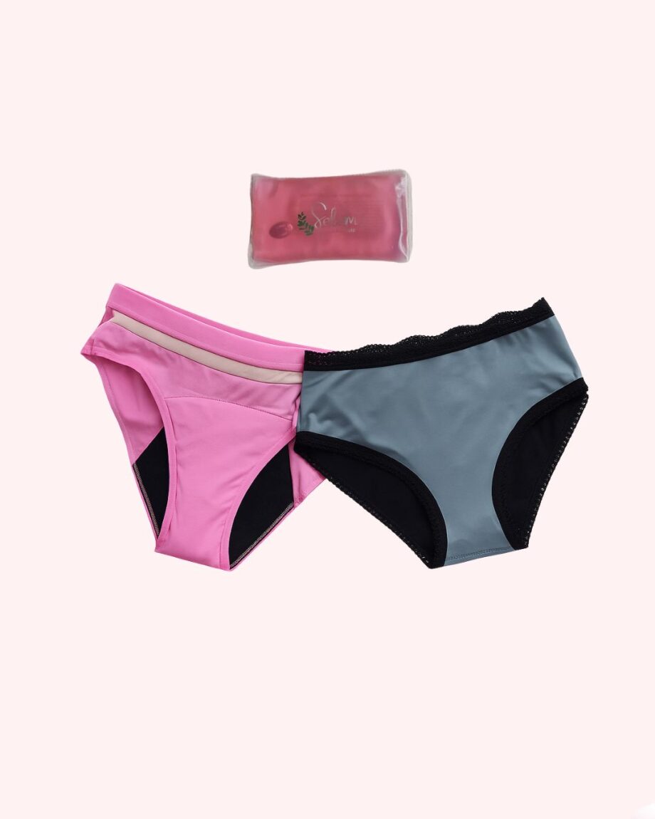 Pack Alivio: 1 EVA Extra absorbente, 1 Hipster, 1 Rose Bag – Selem